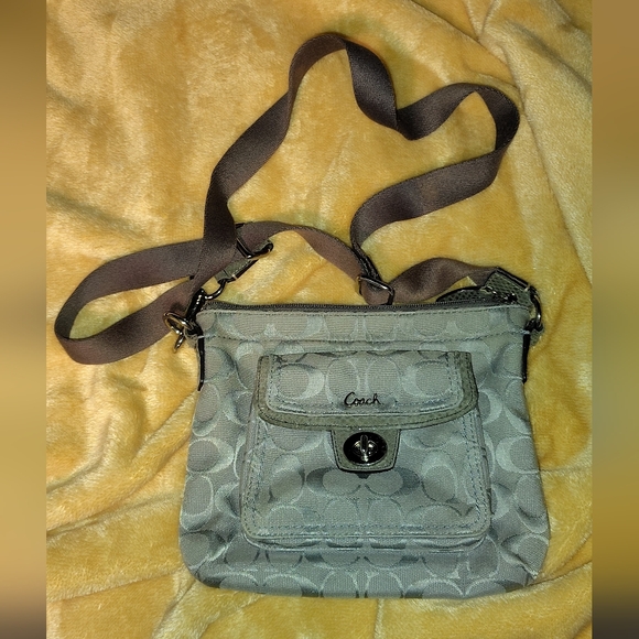 Coach | Bags | Coach Light Gray Crossbody Bag | Poshmark
